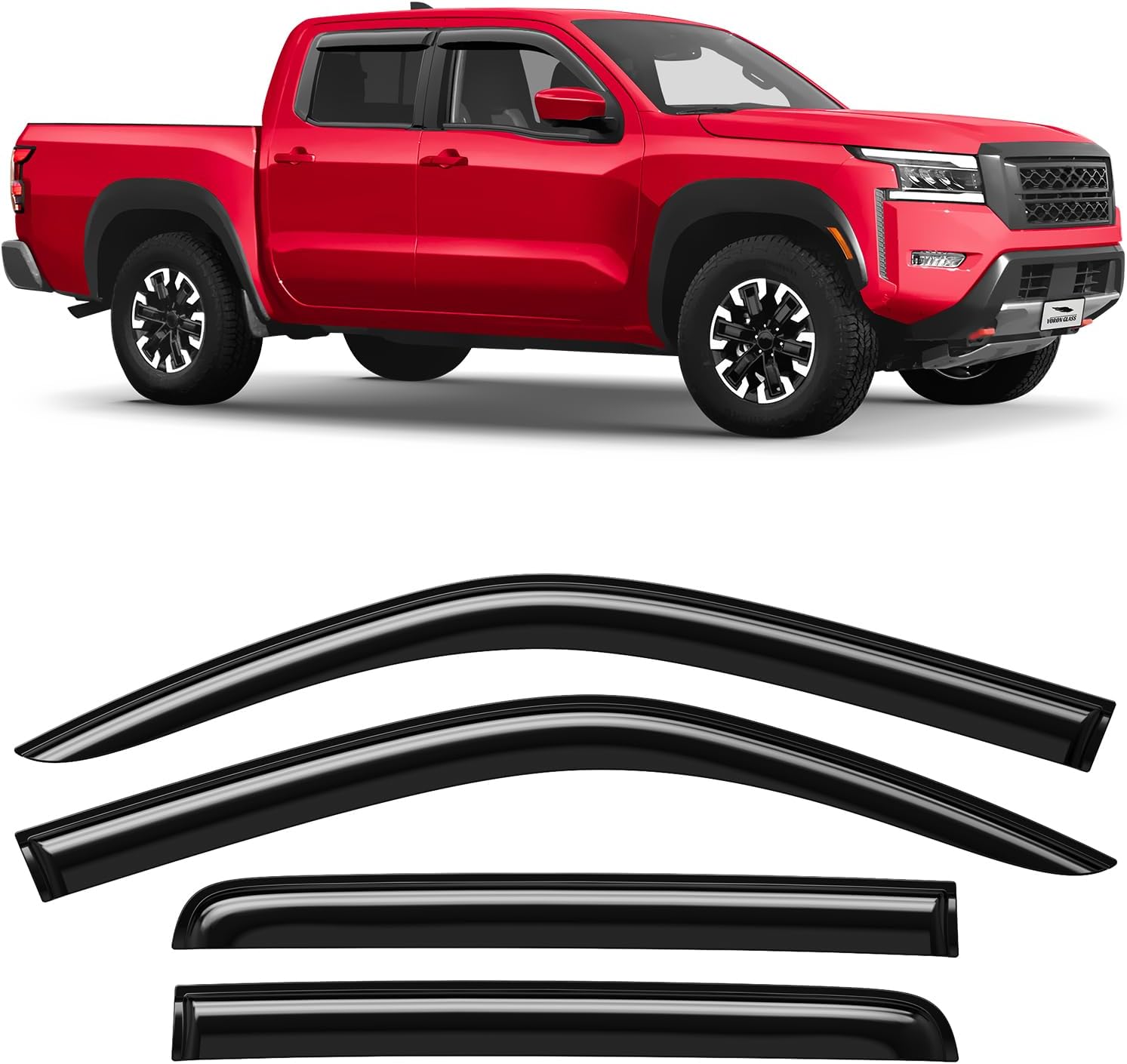 Amazon.com: Voron Glass Tape-on Extra Durable Rain Guards for Nissan ...