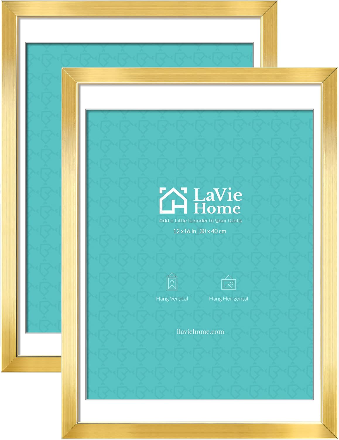Amazon.com - LaVie Home 12x16 Picture Frames (2 Pack, Gold), Simple ...