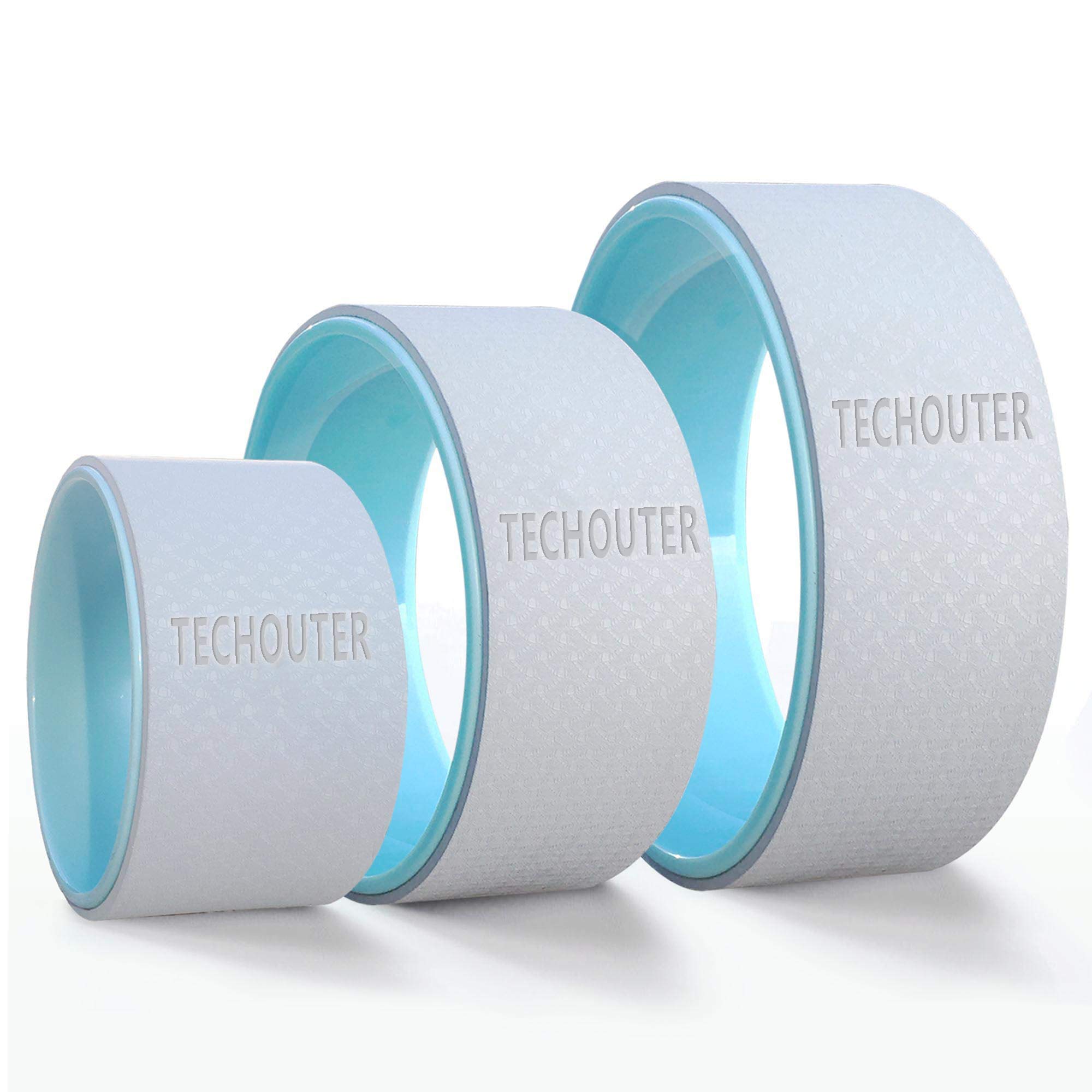 Buy Techouter Yoga Wheel Set 3pack, Back Roller for Muscle Relaxation ...