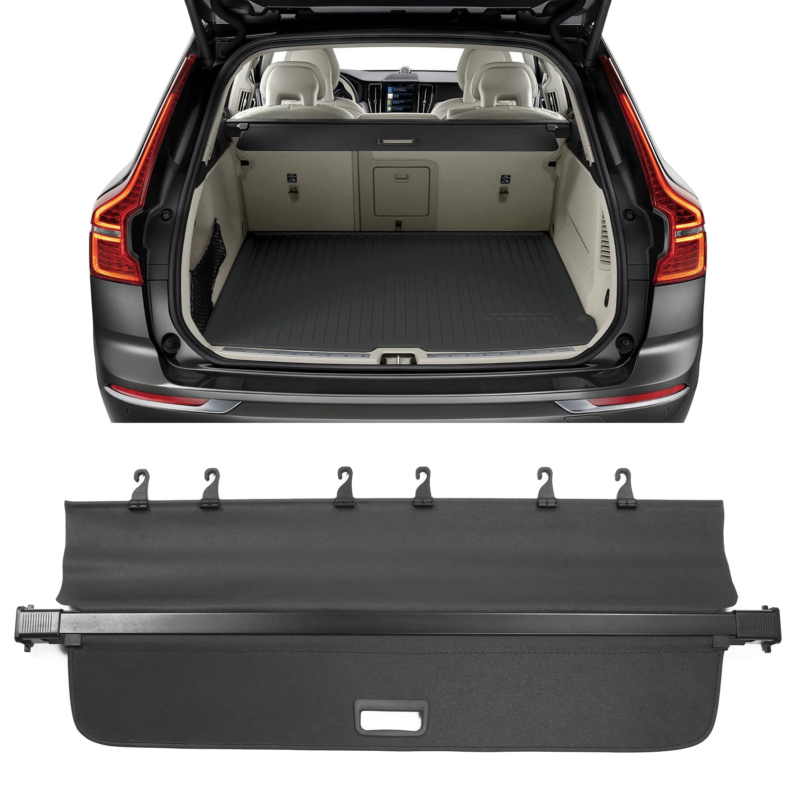 For Volvo V60 2019-2025 Car Retractable Trunk Luggage Shade Shield ...