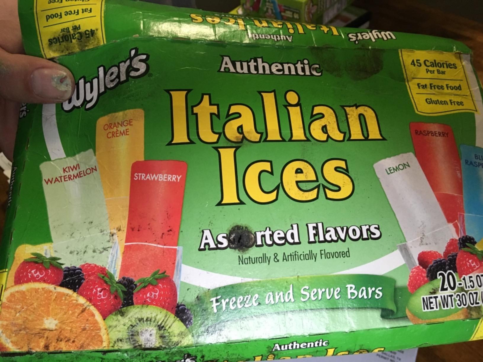 Amazon.com : 2 PK OF WYLERS AUTHENTIC ITALIAN ICE ASSORTED FLAVORS. 20 ...