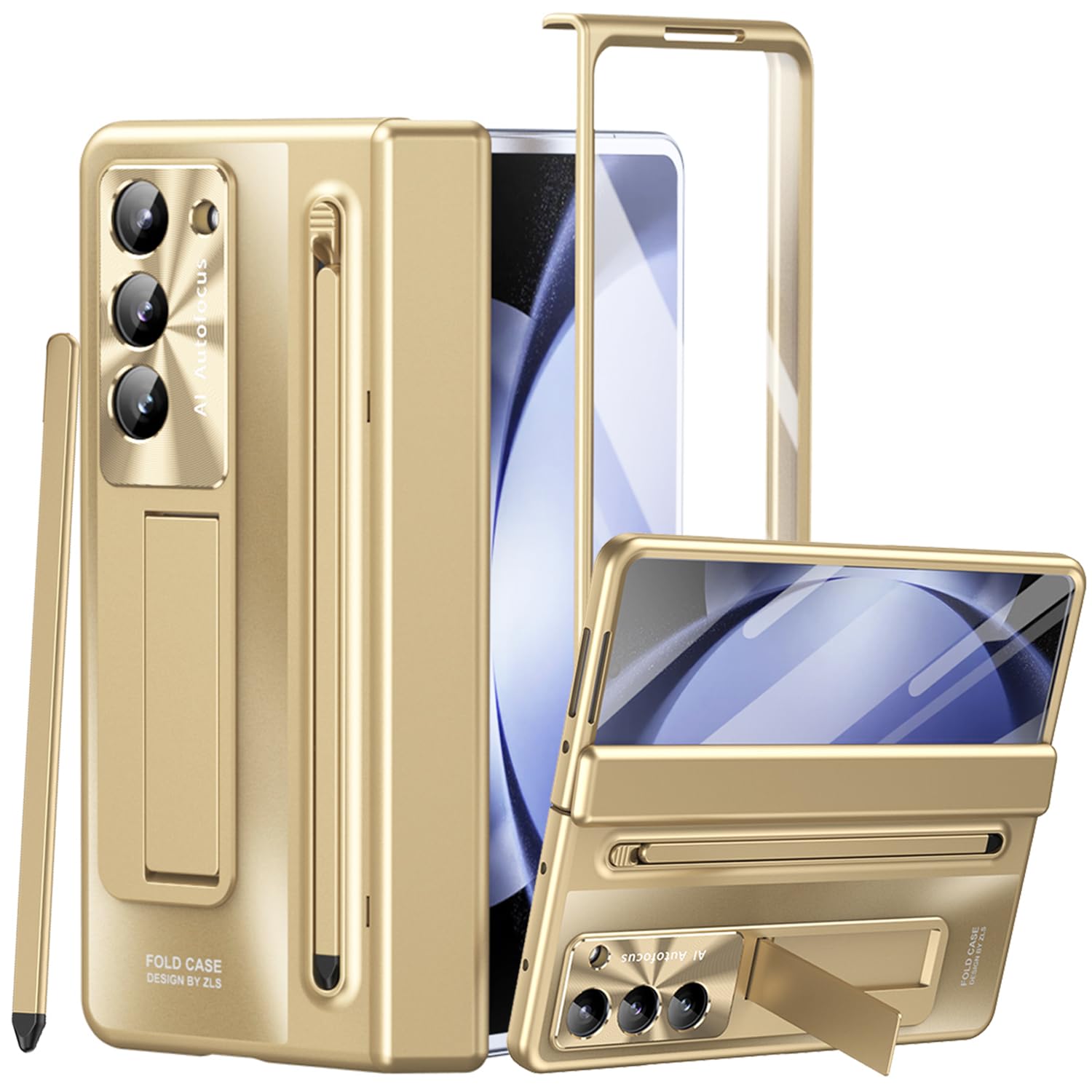 Amazon.com: YQODSZ for Samsung Galaxy Z Fold 5 Case with S Pen Holder ...