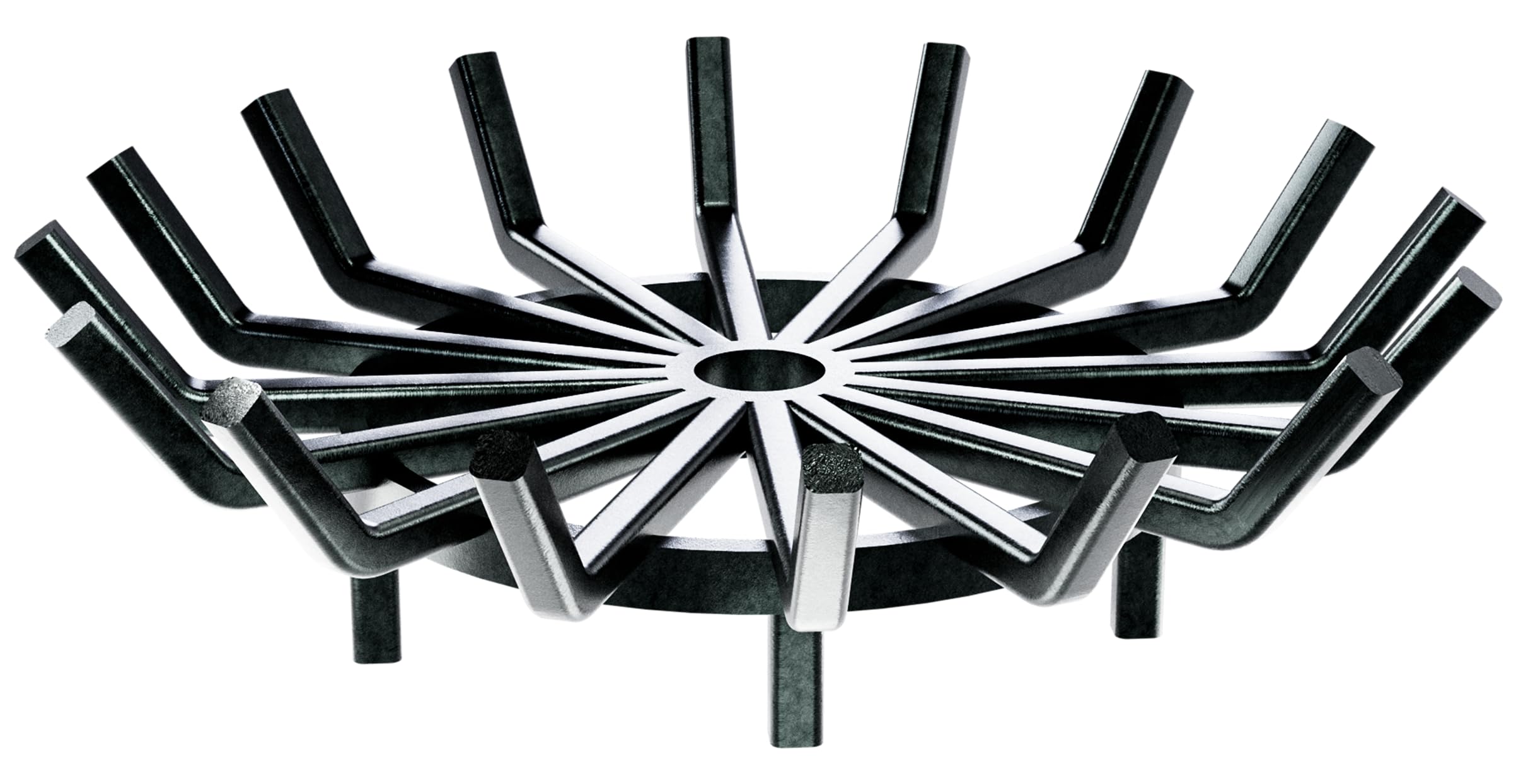 Amazon.com : Idzo 27in Fire Grate Log Grate Wrought Iron Fire Pit Round ...