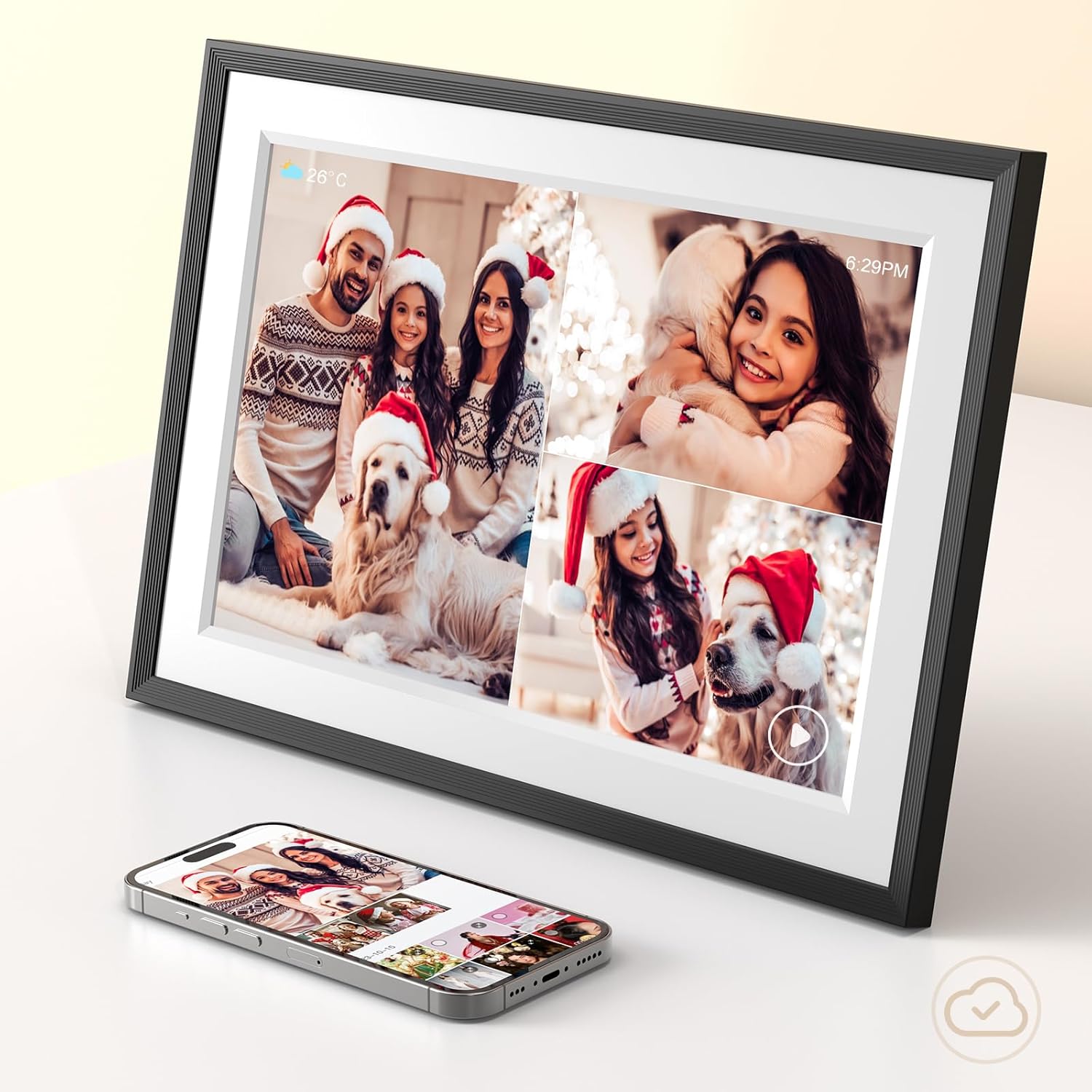 Zcyge Smart Cloud Digital Photo Frame Wifi 10.1 Inch Recording Picture ...