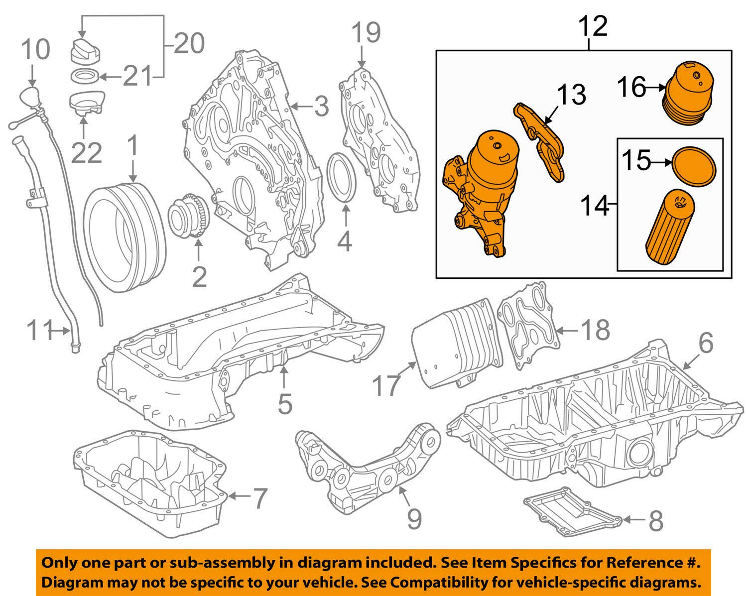 Amazon.com: Genuine Mercedes-Benz Oil Filter Housing 278-180-07-10 ...