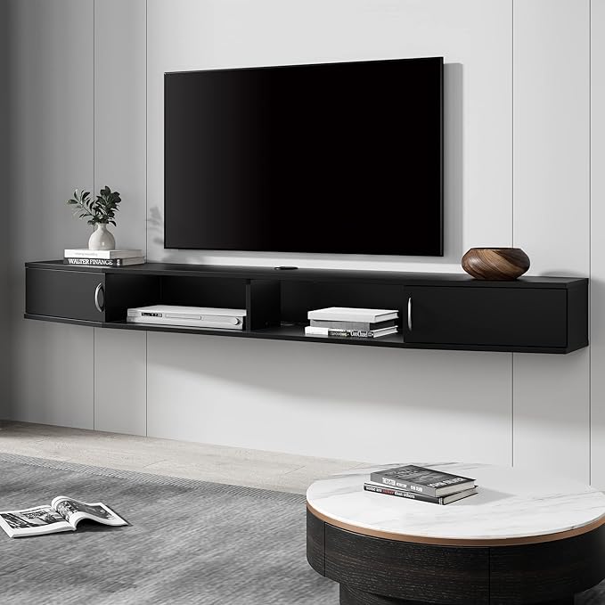 Amazon.com: FITUEYES Floating TV Stand for TV up to 60", Wall Mounted ...