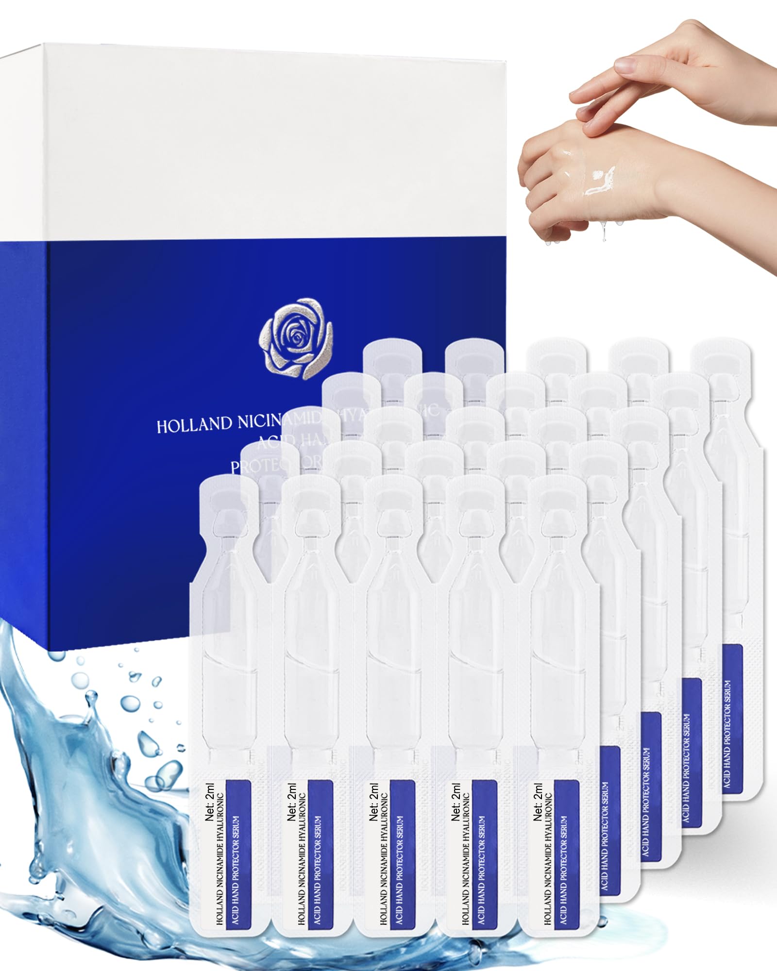 Mini Liquid Hand Cream Gift Portable Set-30Pcs Niacinamide Hyaluronic ...