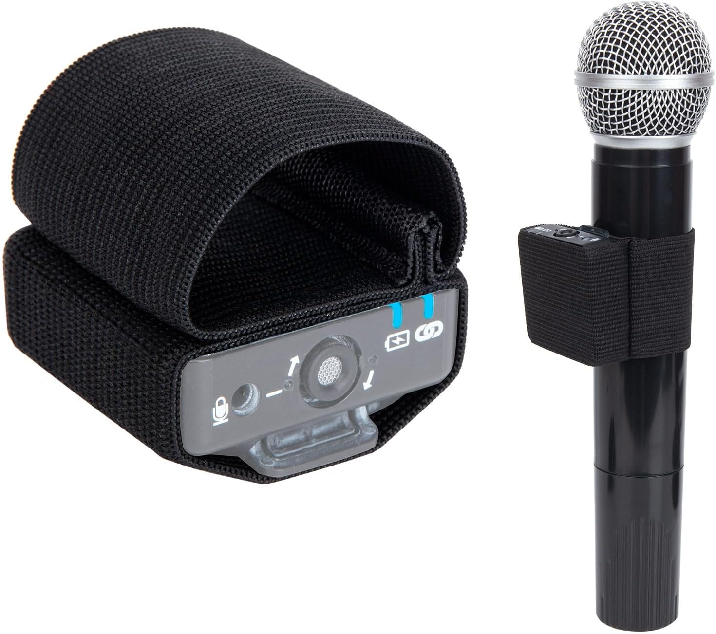 Amazon.com: 2pcs Hand Microphone Elastic Sleeves,Mic Cover Black ...