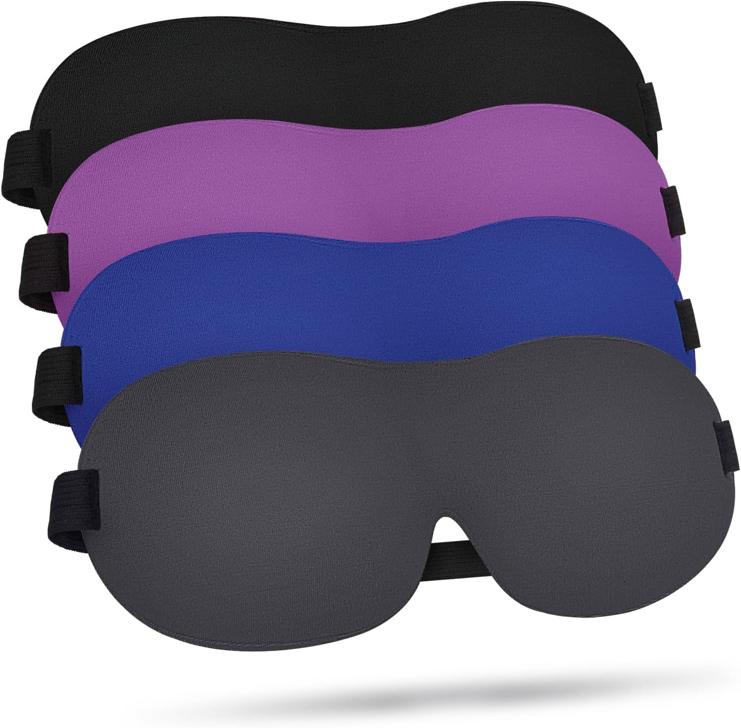 Amazon.com: 8 Pcs Sleep Eye Mask 3D Contoured Eye Mask Blackout Eye ...