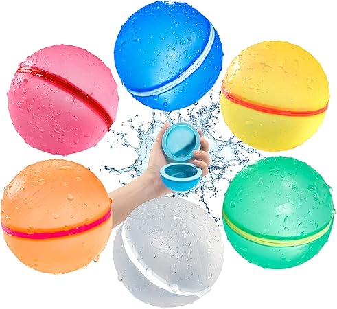 MACABAKA Reusable Latex-Free Silicone Water Balloons Self Sealing Water ...