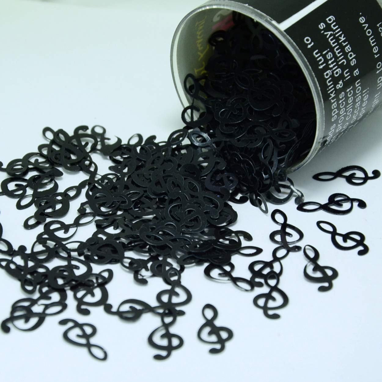 Amazon.com: Confetti Music Clef Note Black - Retail Pack #9725 QS0 ...