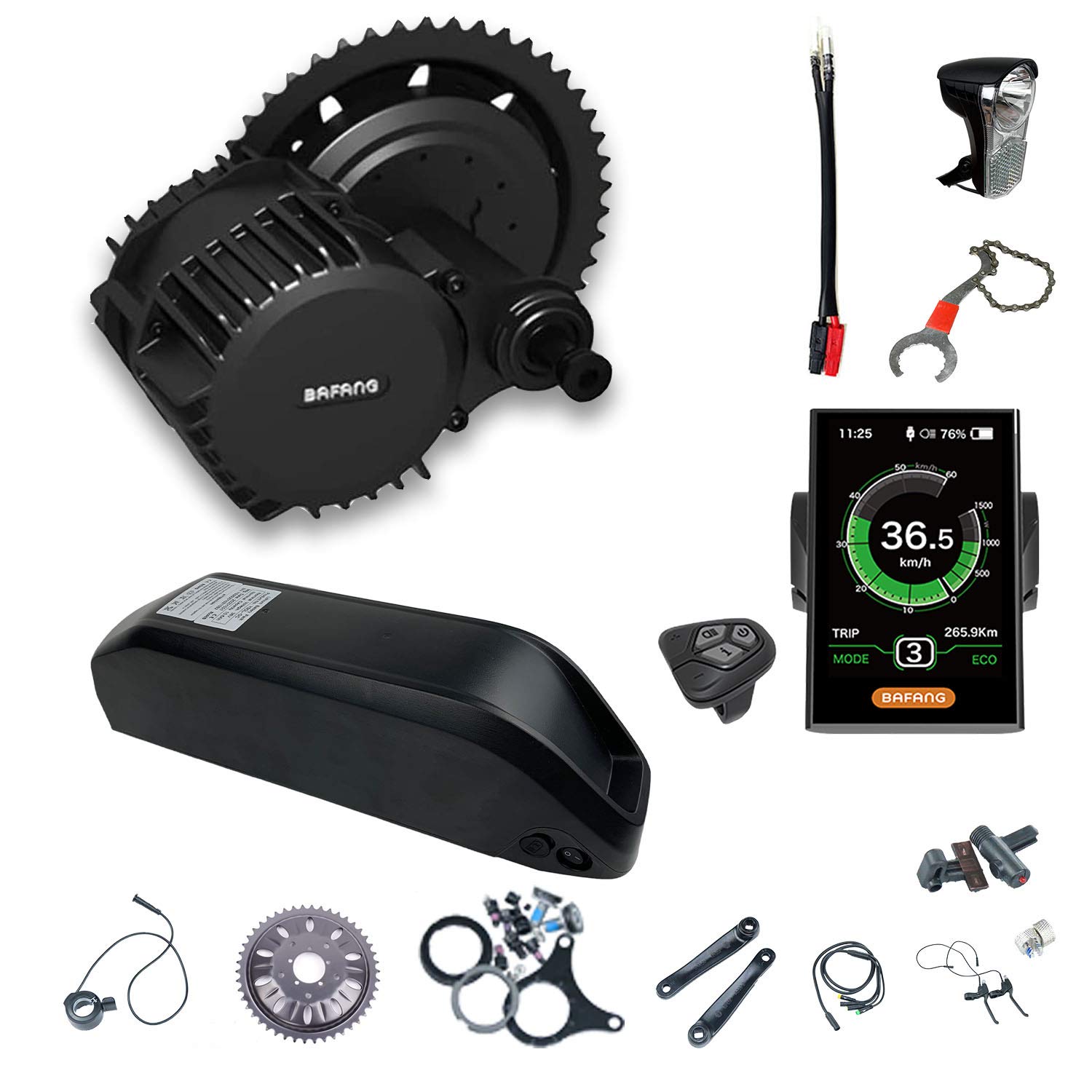 Buy BAfang BBSHD 48V 1000W Electric Bike Conversion Kit with DP-C18 ...