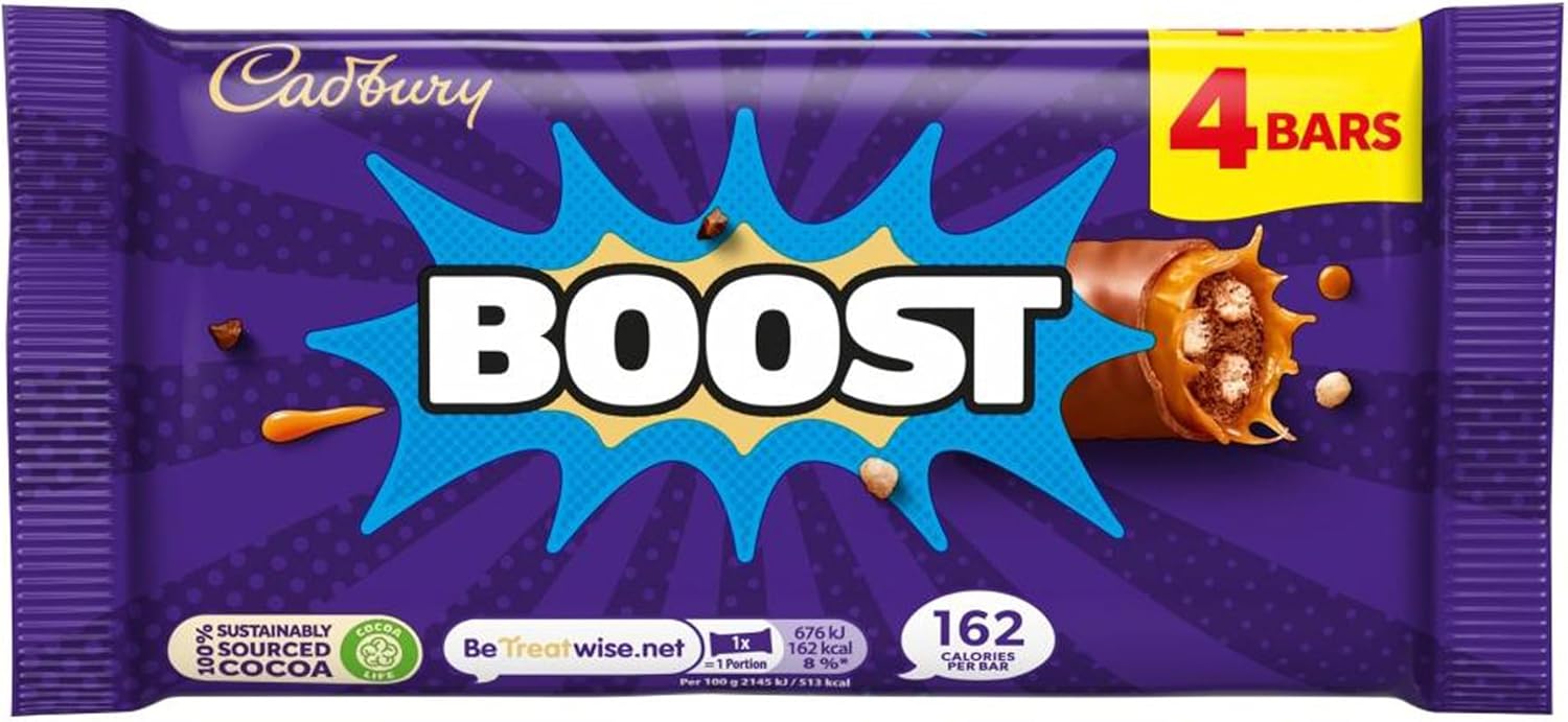 Cadbury Boost Chocolate Bar, 9 x 160g : Amazon.co.uk: Grocery