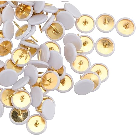 Amazon.com: SEUNMUK 400 PCS 3/8 Inch White Pins Wall Tacks Plastic ...