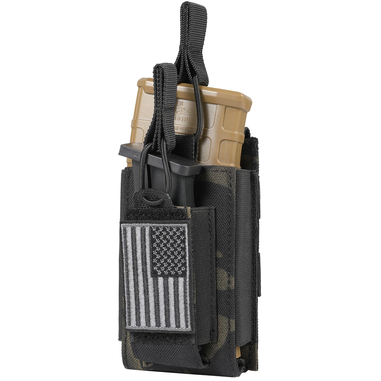 Snapklik.com : Open-Top Single/Double/Triple Molle Mag Pouch For 5.56mm ...
