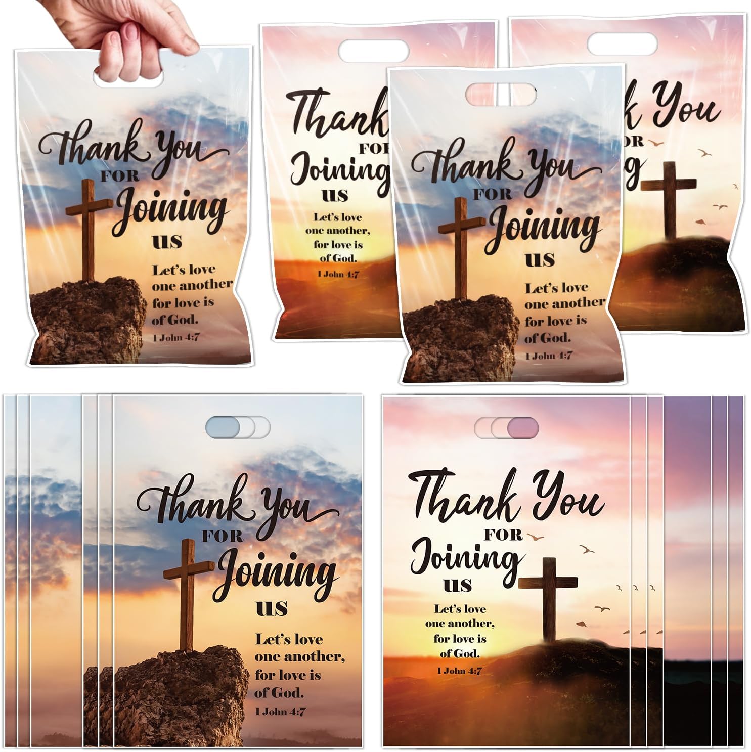 Amazon.com: Falueqg Church Gift Party Favor Bags - 100 Pcs Welcome to ...