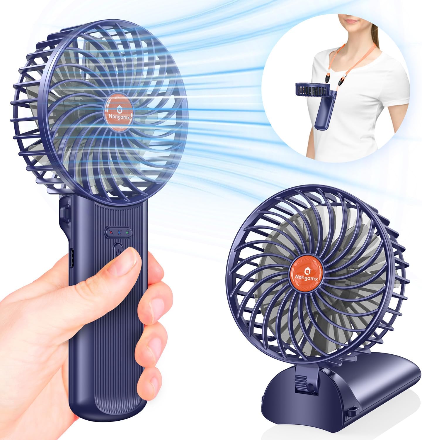Mini Ventilateur Portable Silencieux Rechargeable - Petit Ventilo ...