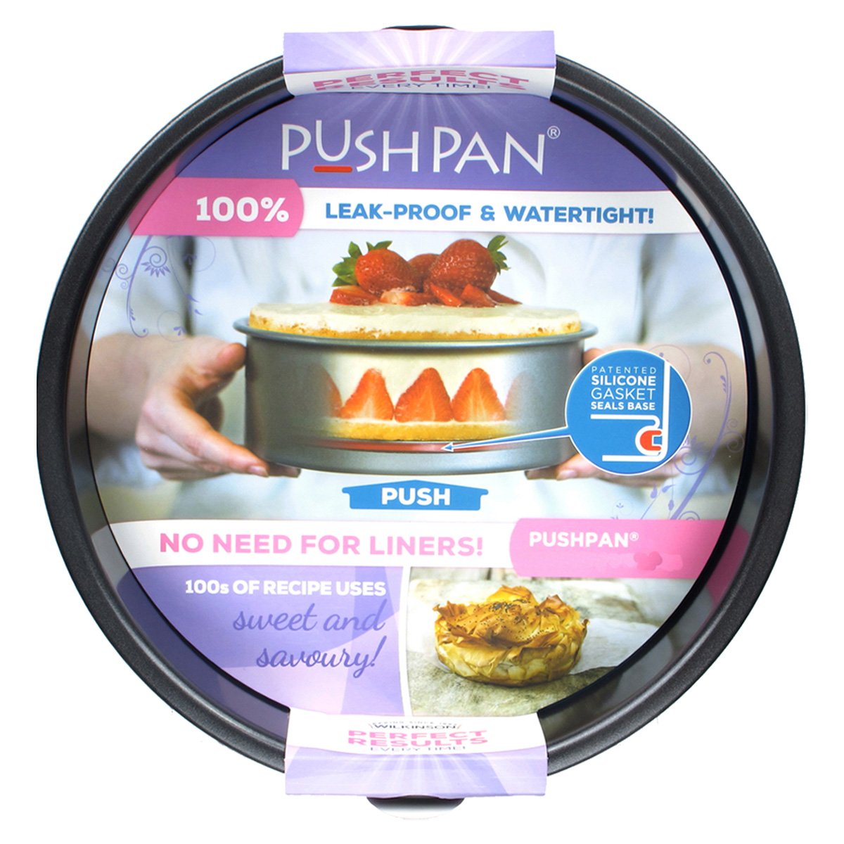 Buy Primeway® Pushpan Cake Baking Pan Round Shallow 10 Inch Bakeware ...