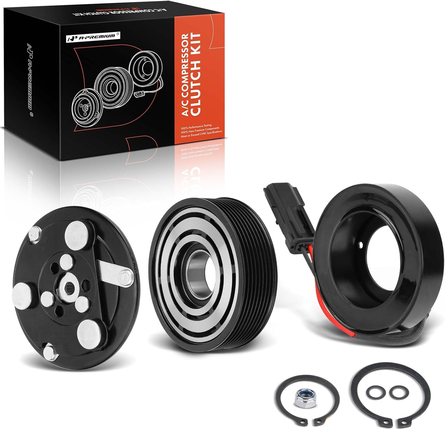 A-Premium Air Conditioner AC Compressor Clutch Kit Compatible with ...