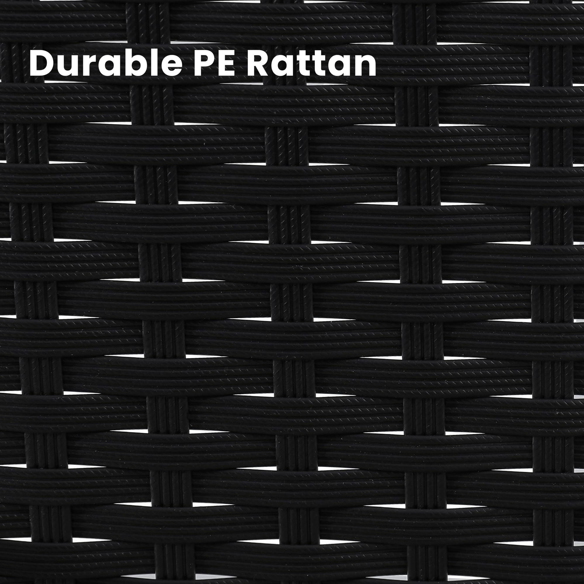 Snapklik.com : Murago 3 Pieces Wicker Patio Bistro Sets, Rattan ...