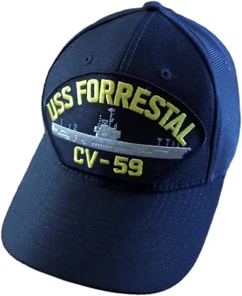 Amazon.com: EAGLE CREST USS Forrestal CV-59 Navy Ship HAT USA Made ...
