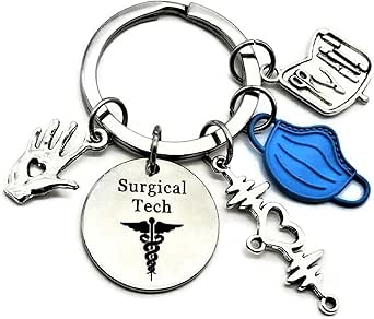 Amazon.com: Kit's Kiss Surgical Tech Keychain Surgical Technologist ...