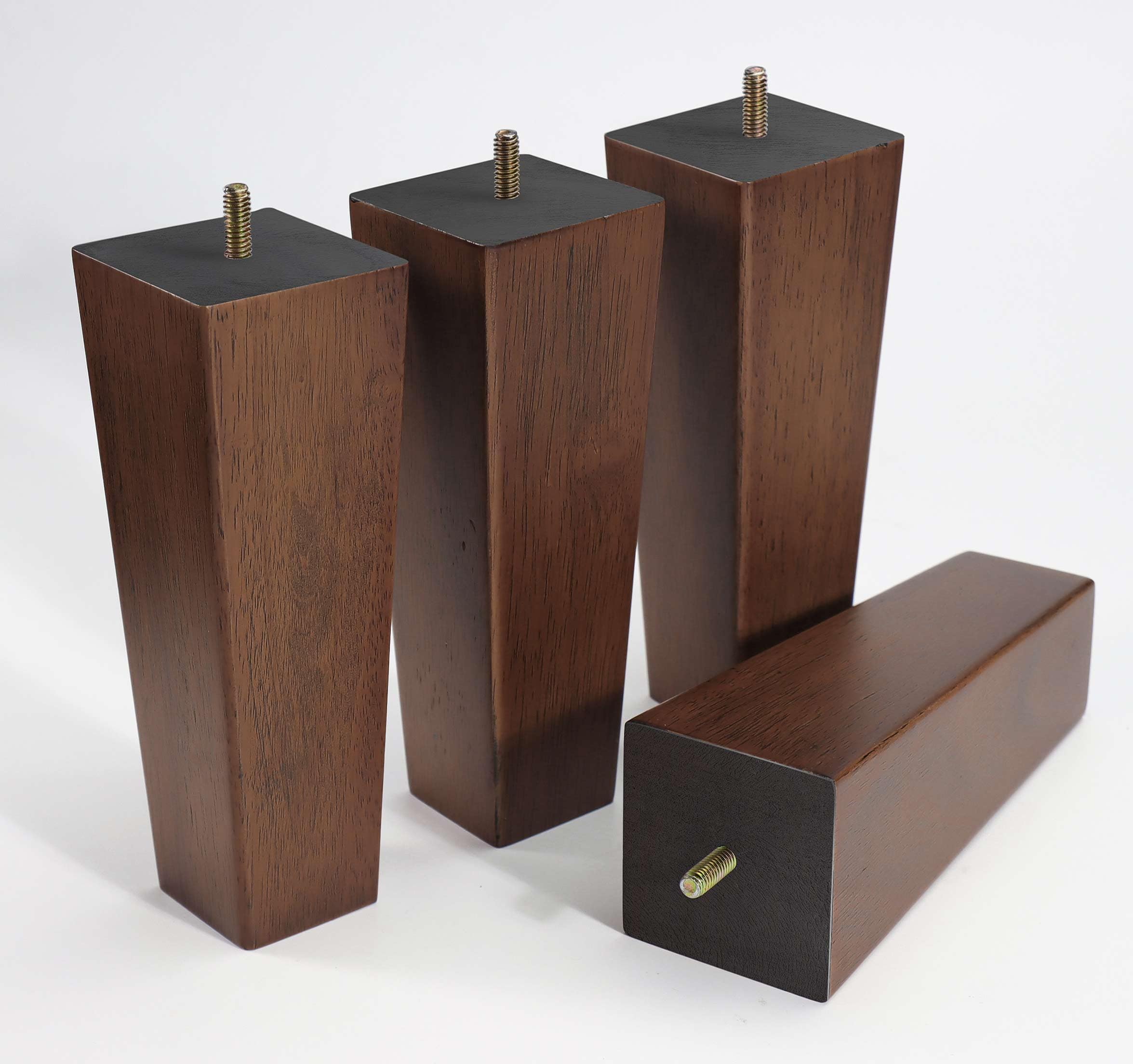 Amazon.com: Airy Abode Black Square Furniture Legs Set of 4 - Pick Your ...