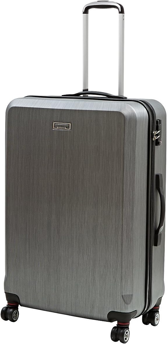 Amazon.com: Wagner Luggage Easy Suitcase Trolley with 4 Wheels 68 cm ...