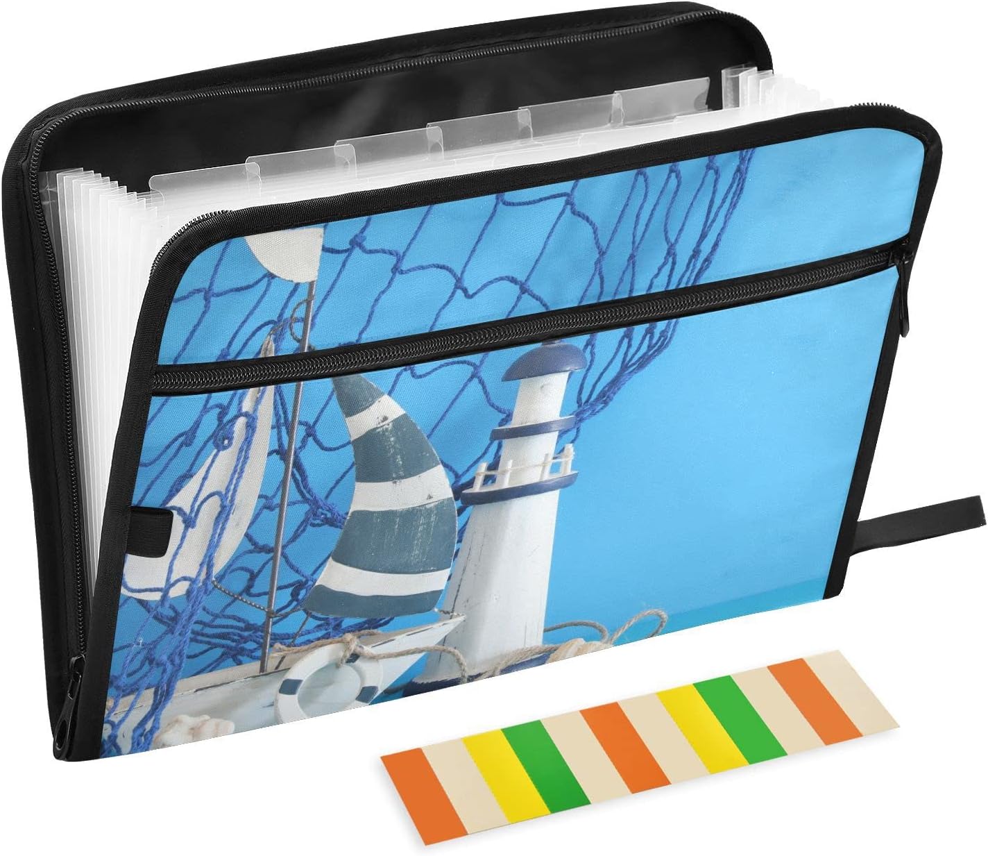 Sail Boat Lighthouse Expanding File Folder for Documents A4 Letter Size ...