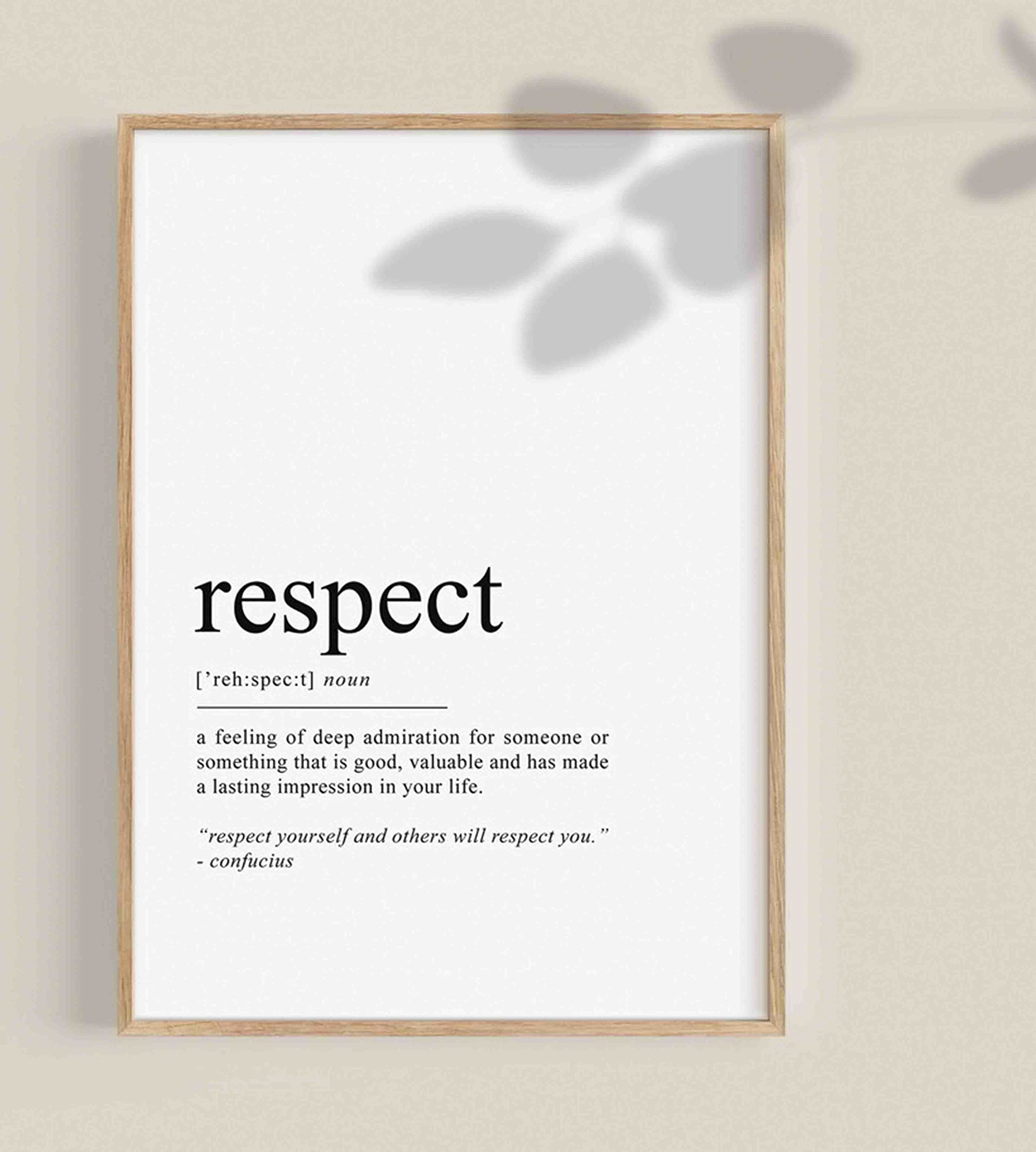 Respect Definition Francais