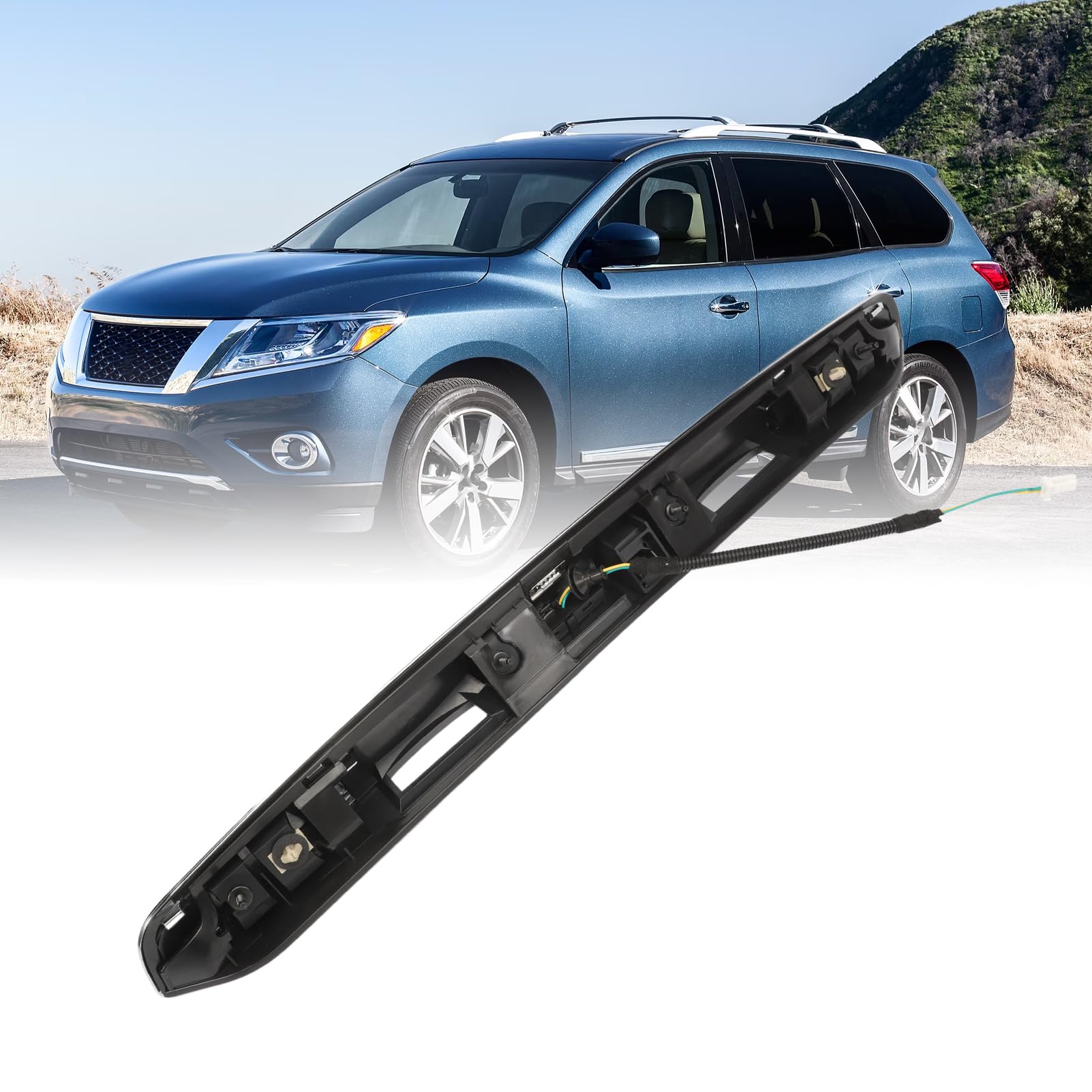 Amazon.com: AUROLYNNE Rear Tailgate Chrome Handle Garnish Finisher ...