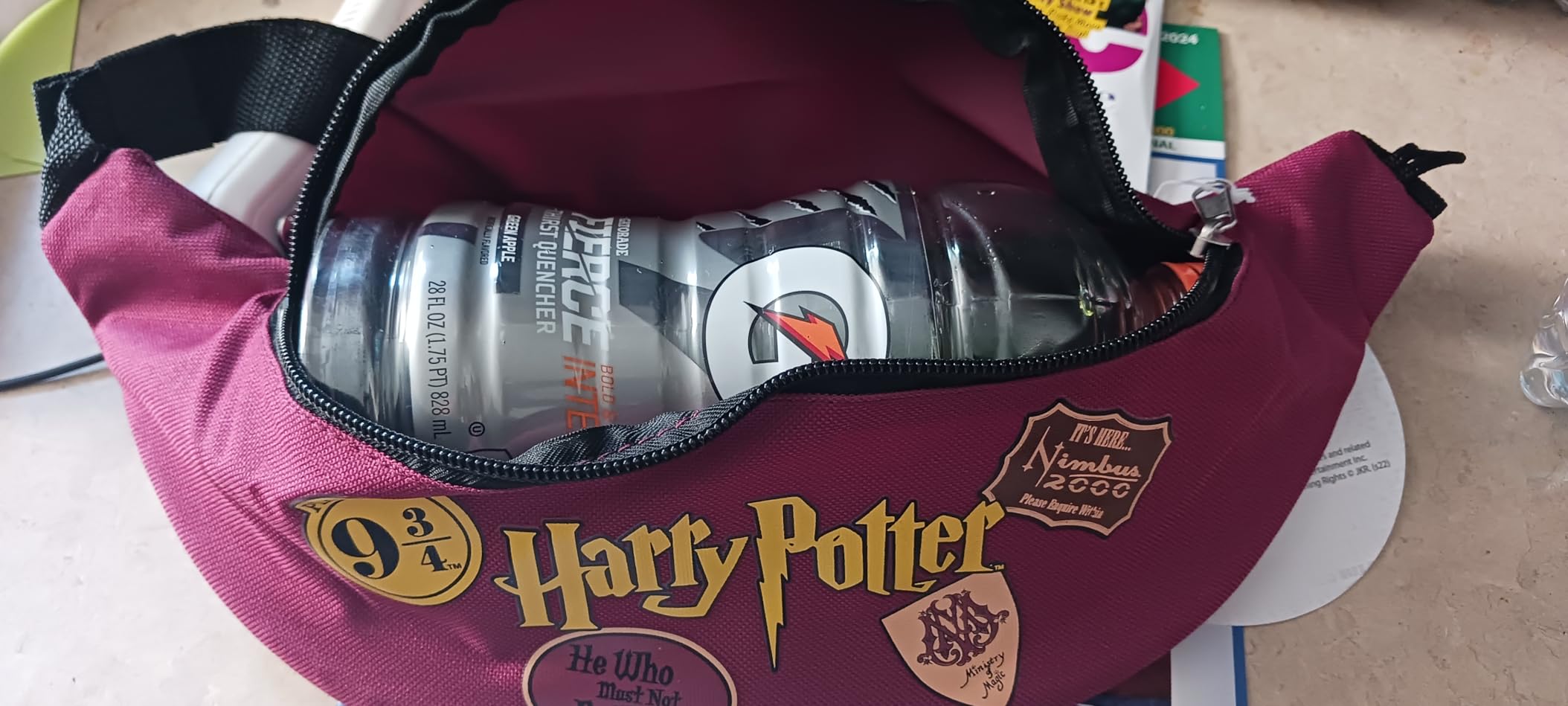 Amazon.com | Harry Potter Logo Collage Fanny Pack | Waist Packs