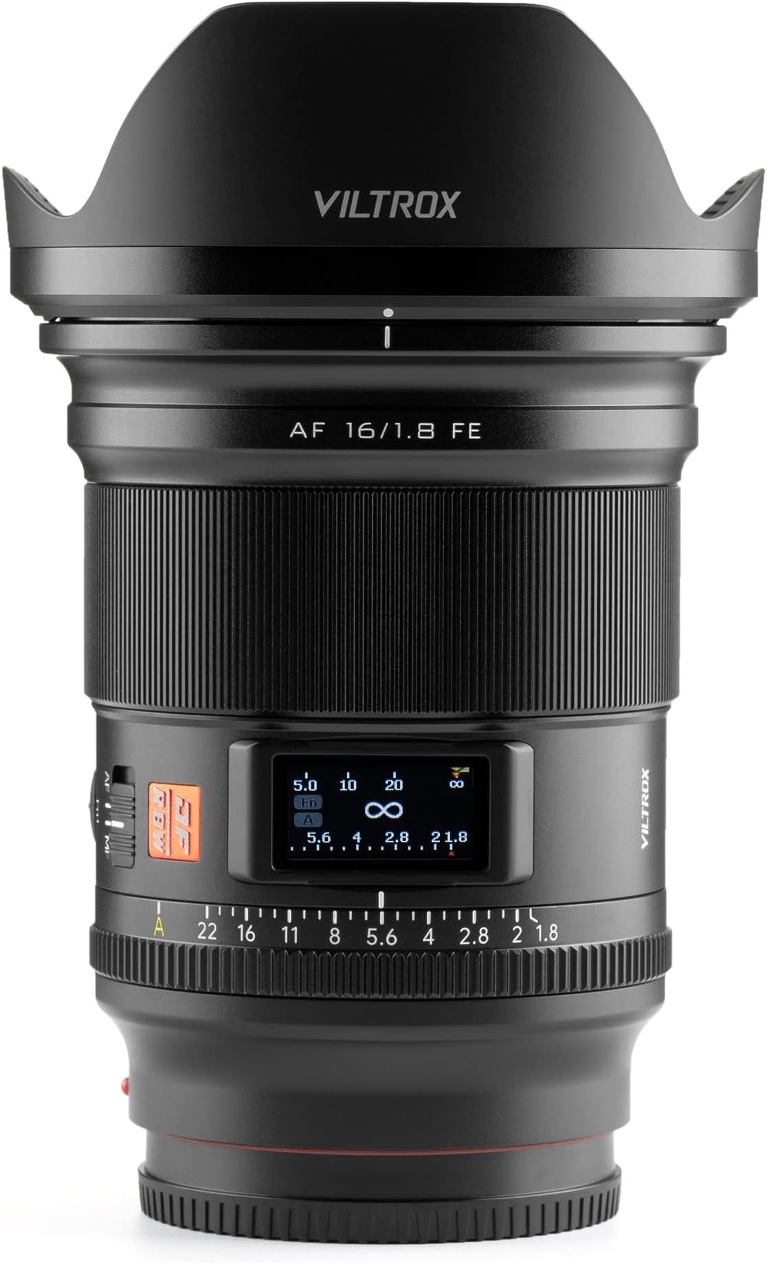 VILTROX AF 16mm f/1.8 FE Full Frame Lens for Sony E, Autofocus Lens ...