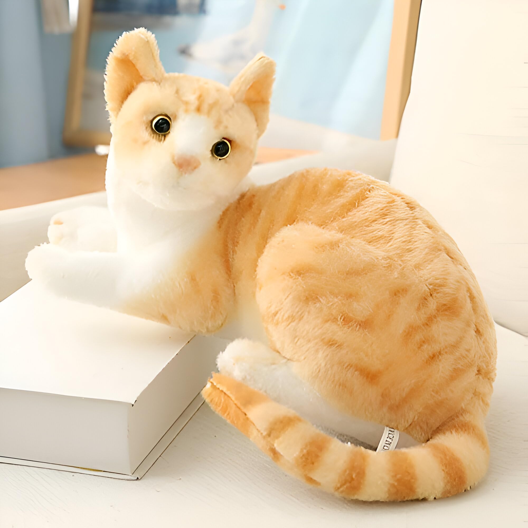 Tickles Cute Cat Soft Stuffed Plush Animal Toy for Kids Birthday Gift ...