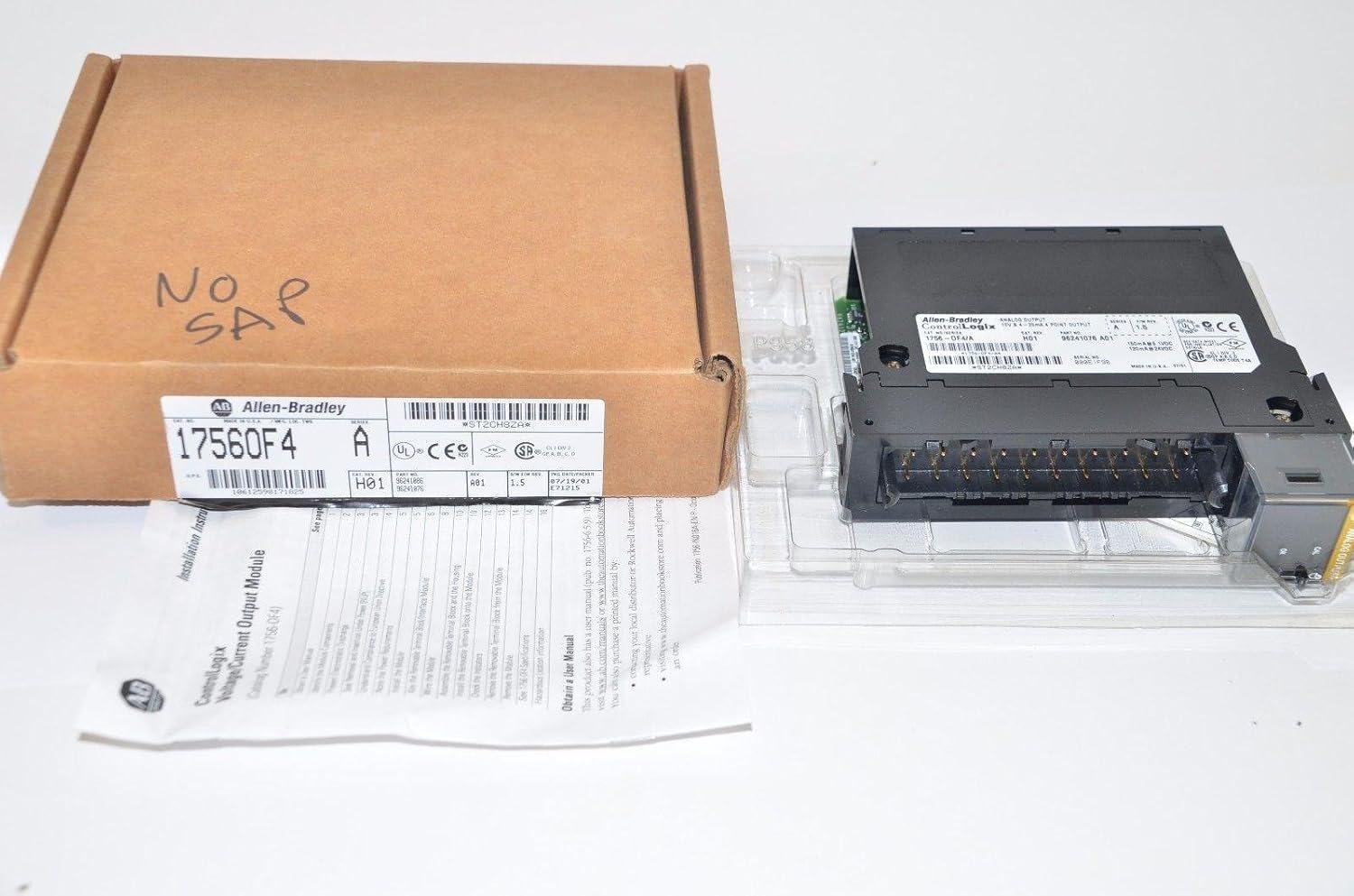 Allen Bradley 1756-OF4 20-Pin 4-Ch Current/Voltage Analog Output Module ...