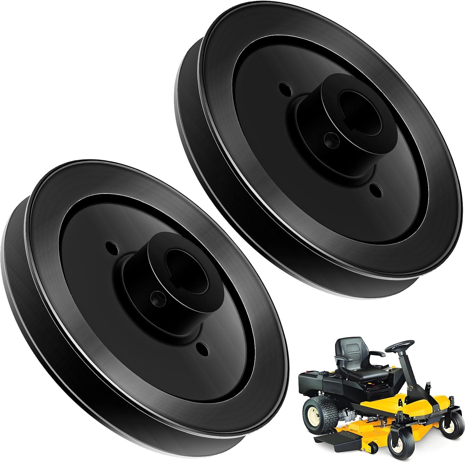 Amazon.com: 2 Pack 033-6004-00 6-1/4" Spindle Deck Pulley Compatible ...