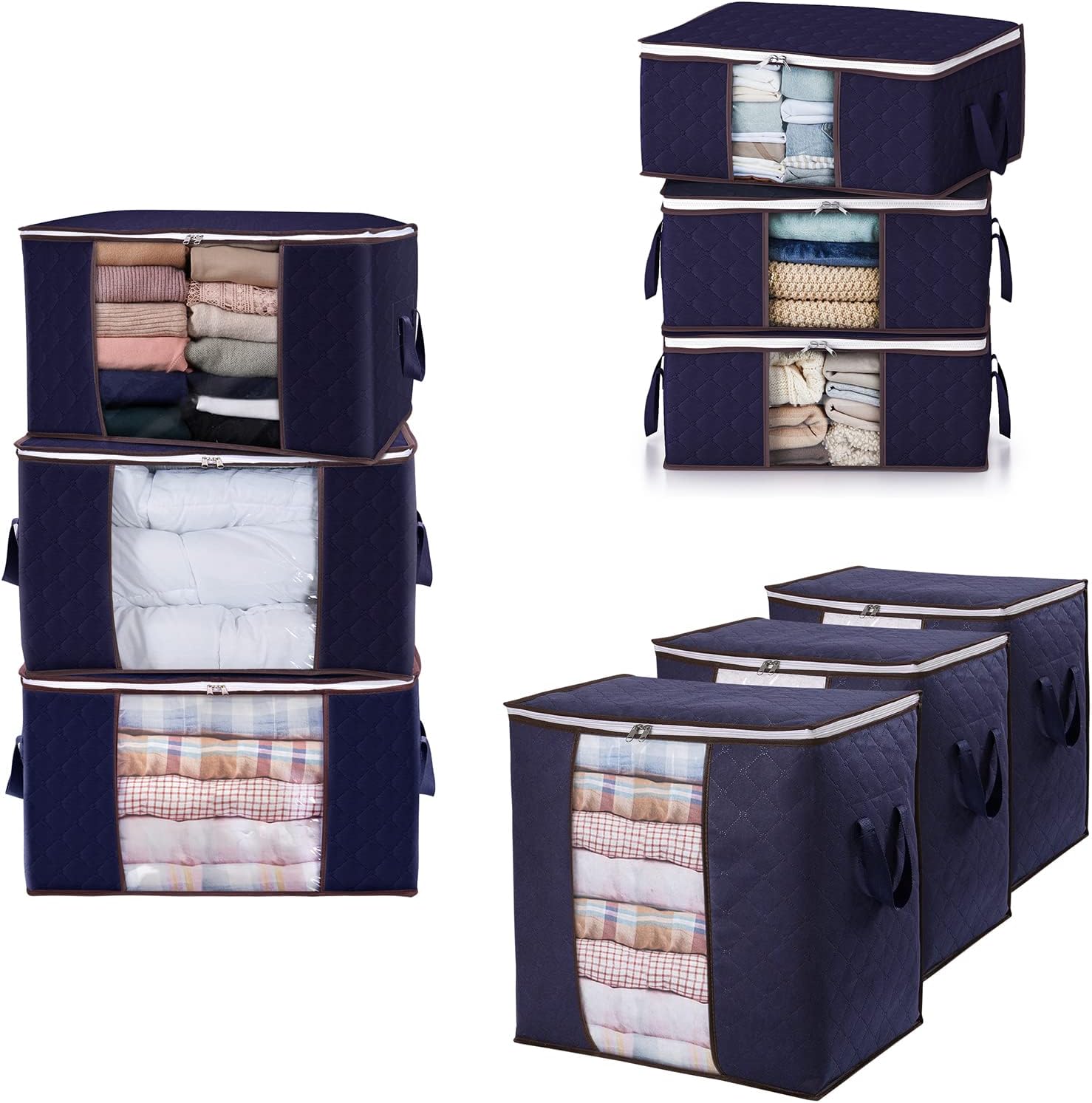 Amazon.com: Lifewit 3 Pack 90L Large Capacity Clothes Storage Bag ...