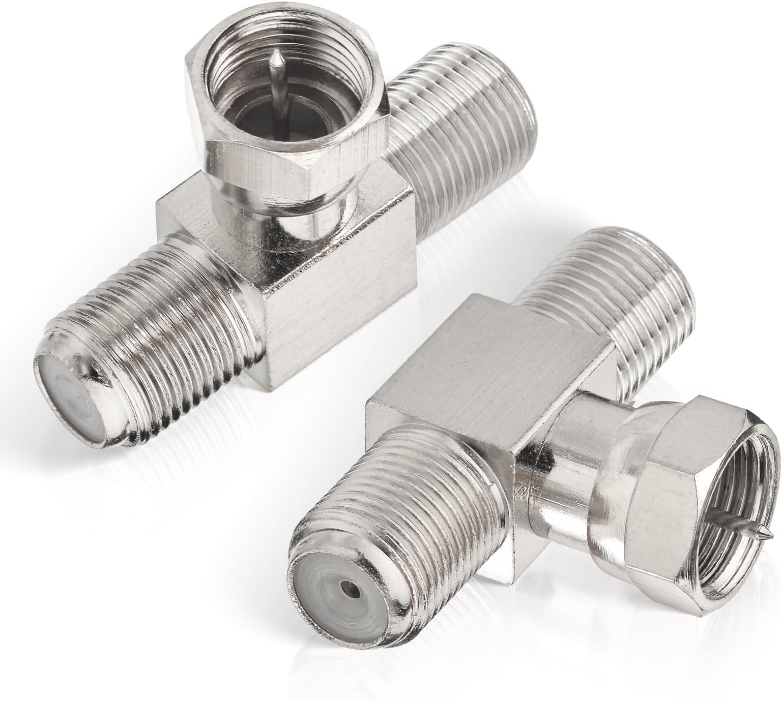 Amazon.com: wlaniot F Type Splitter 3 Way Connector F Male to Dual F ...