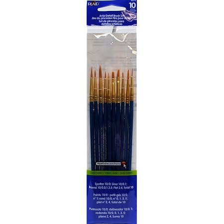 Amazon.com: Plaid Round Paint Brush Set, 30775 (5-Piece)