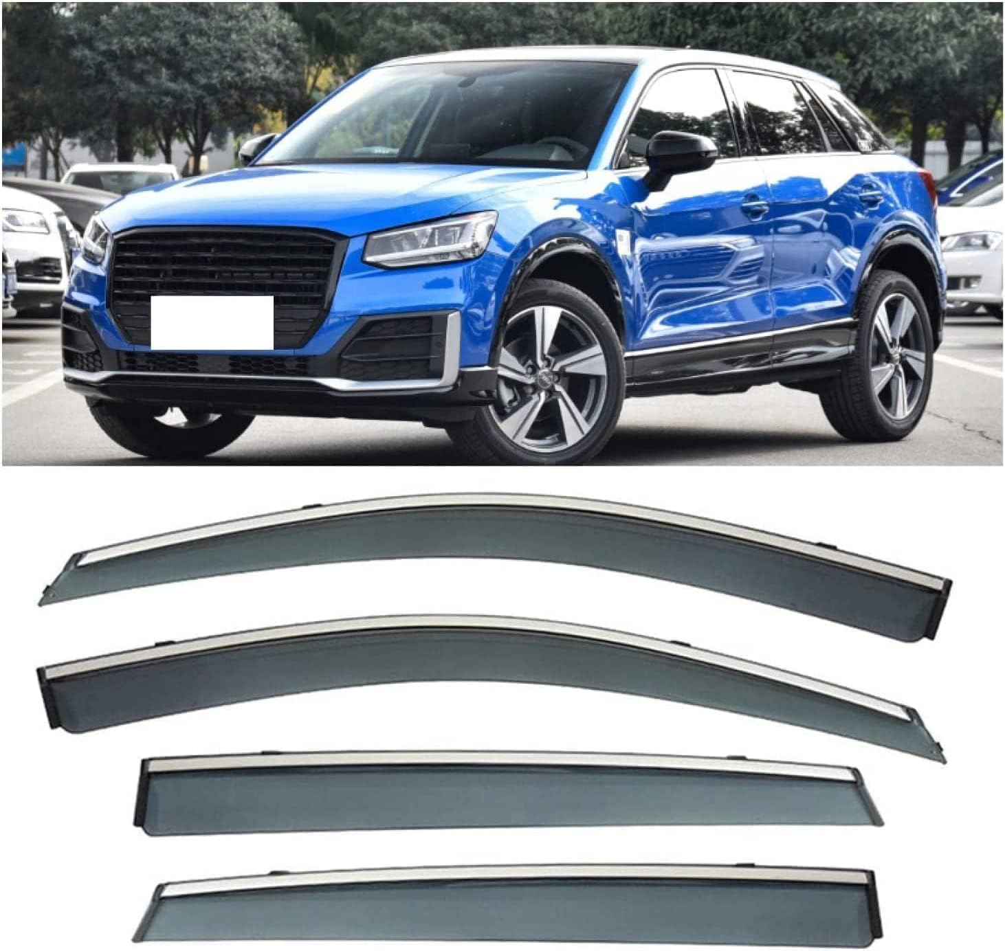 Car Roof Rack Bars for Audi Q2 2018-2021 Aluminum Roof Cargo ...