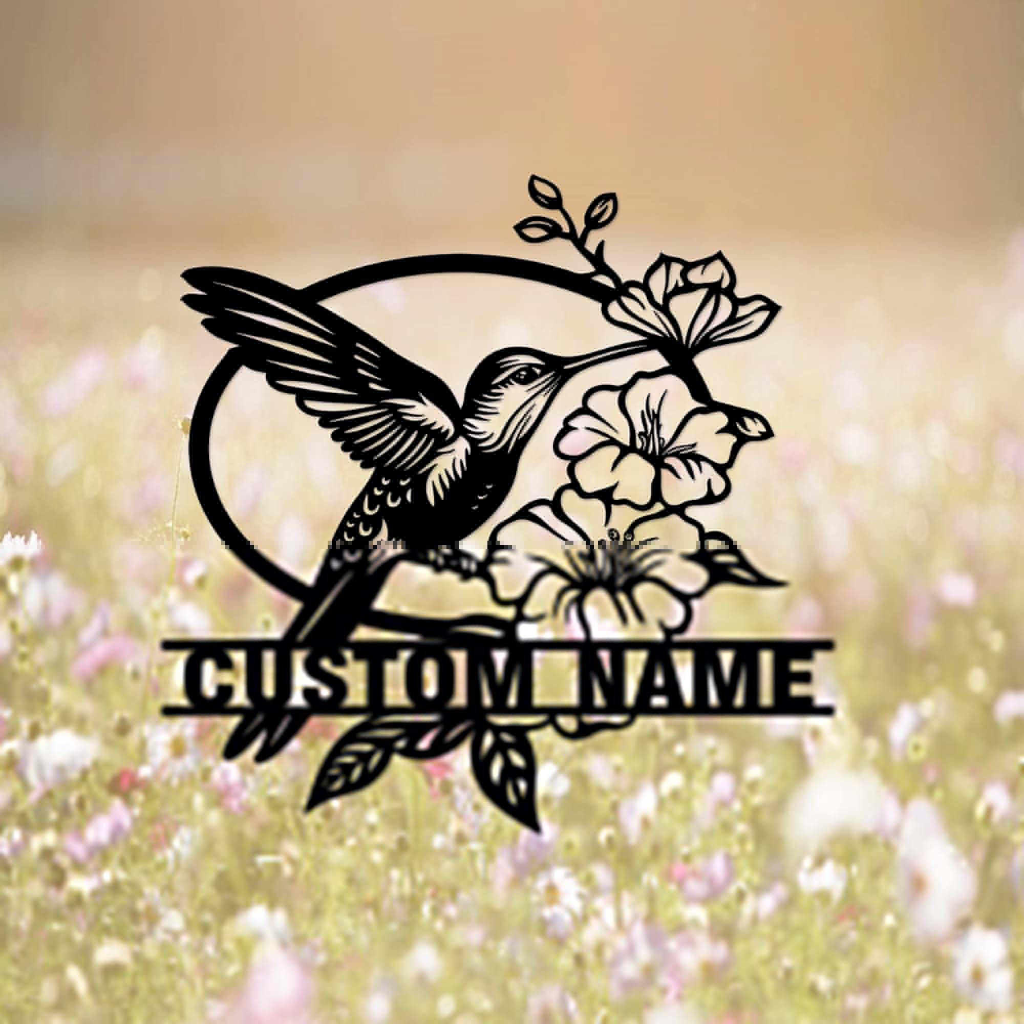 Hummingbird Garden Sign Welcome Stake – Easters Landscape Supplies