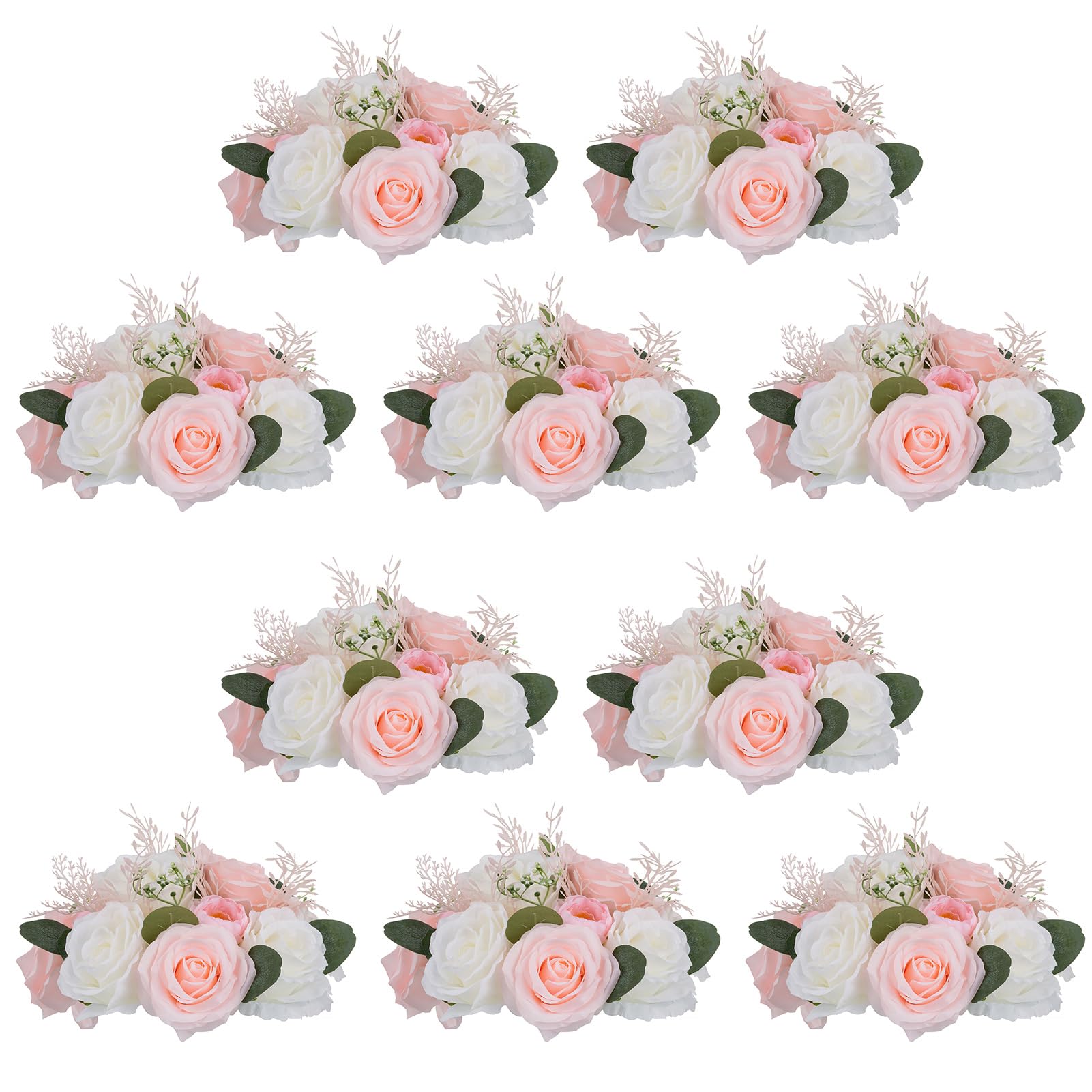 Amazon.com: NUPTIO Flower Ball Arrangement Bouquet: 10 Pcs 9.4 inch ...