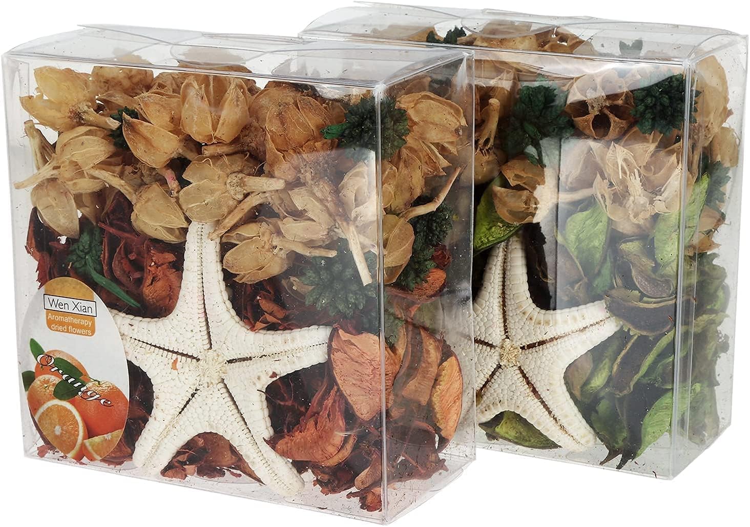 Peohud 2 Pack Apple Orange Potpourri Bags, 2 x 144g Fall Decor, Harvest ...