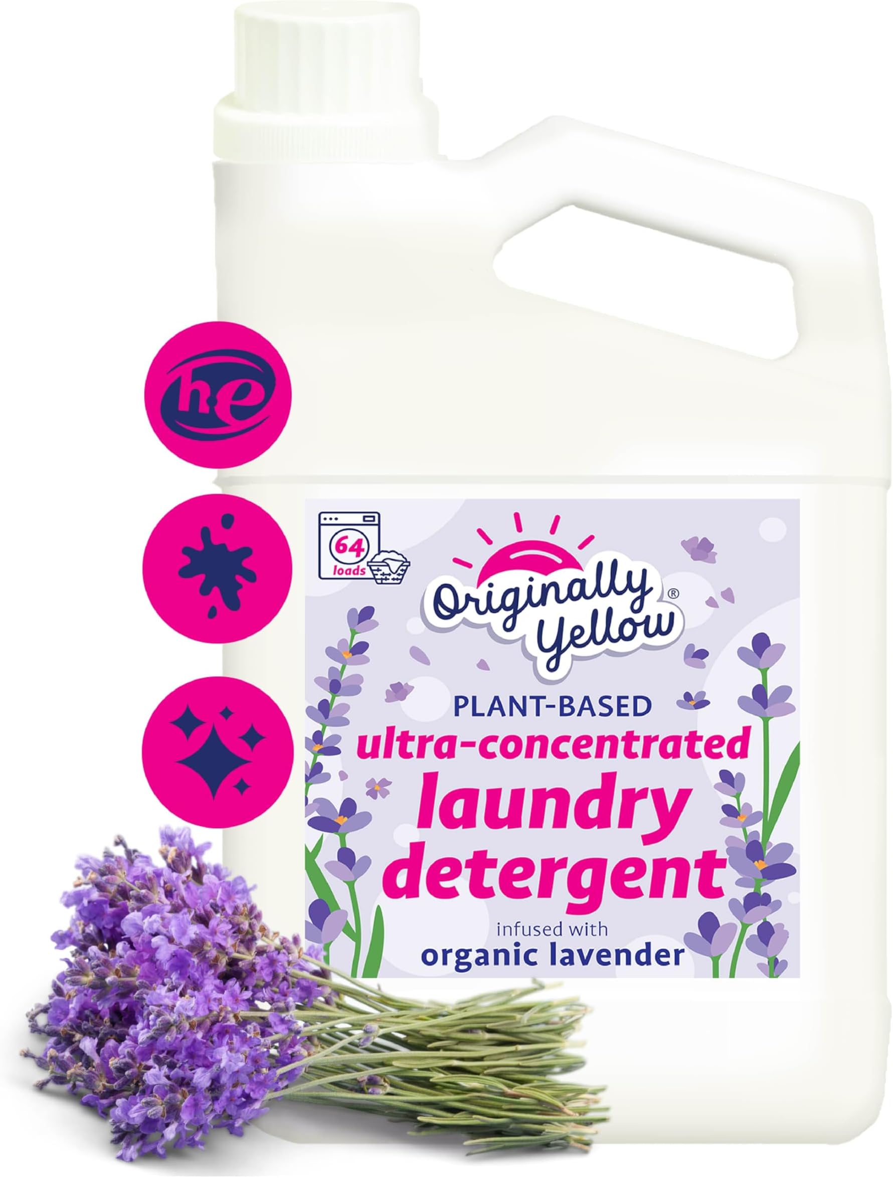 Amazon.com: Originally Yellow Plant Based Laundry Detergent | Ultra ...