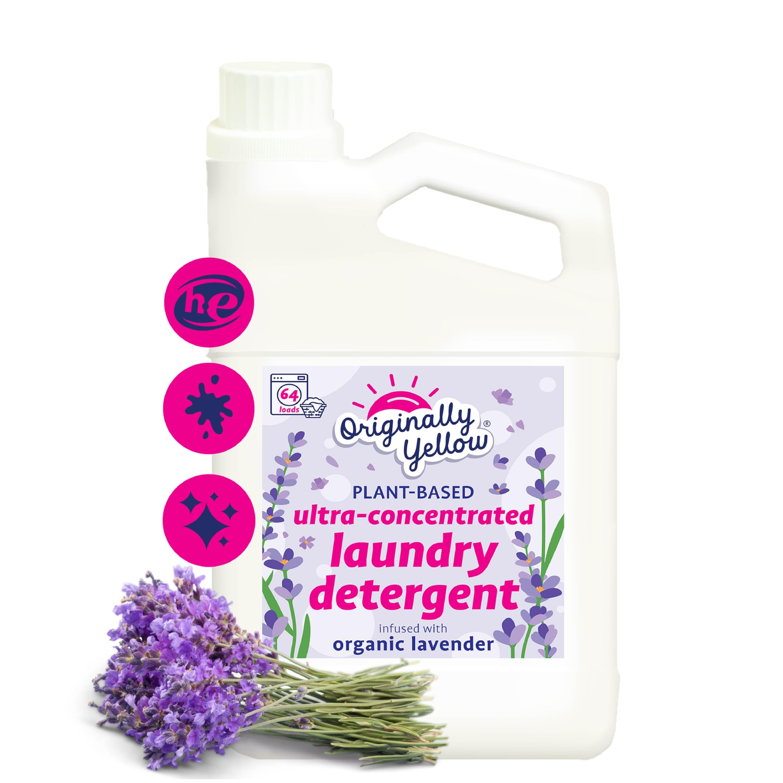 Amazon.com: Originally Yellow Plant Based Laundry Detergent | Ultra ...