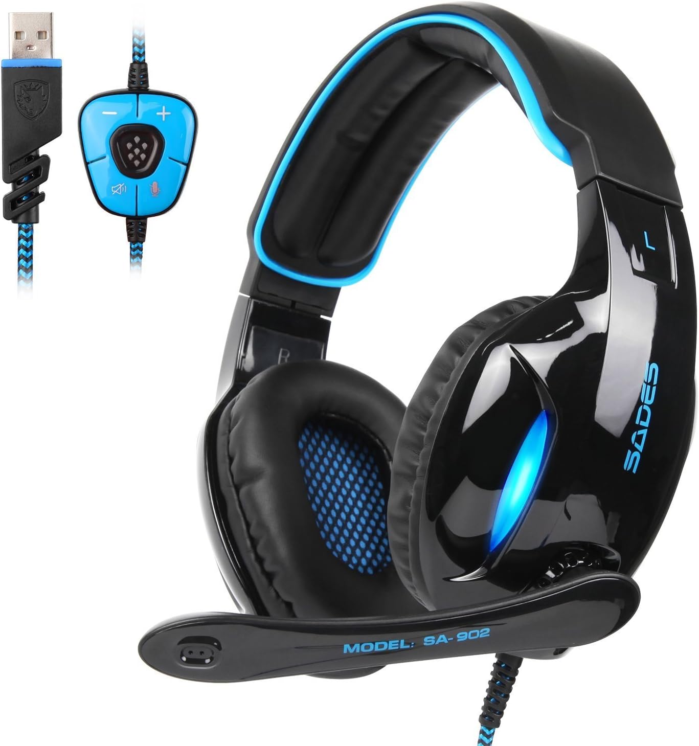 Amazon.com: KOTION EACH G9000 Headset 3.5mm Game Gaming Headphone ...