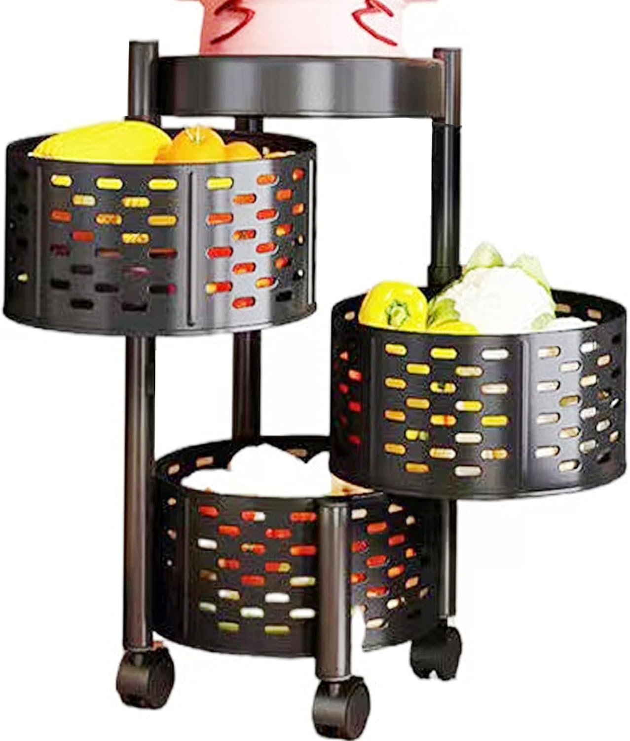 Amazon.com - Rotating Storage Rack for Kitchen Potato Storage Rotating ...