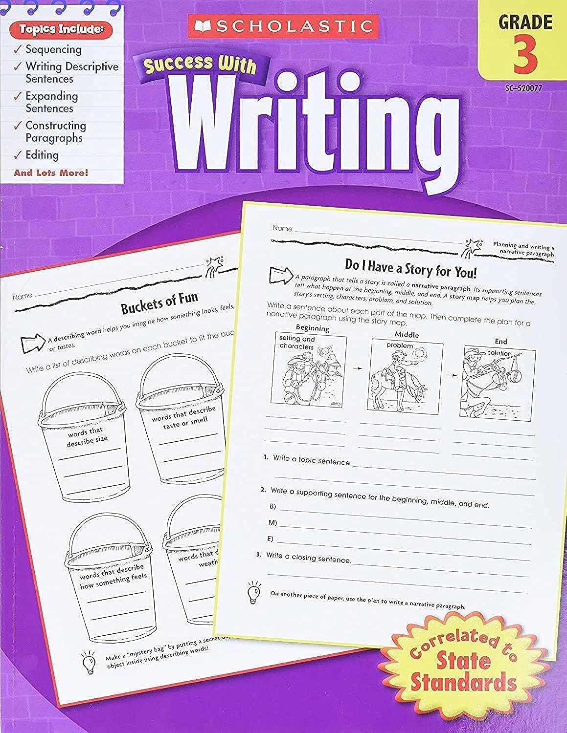 Amazon.com: Scholastic Success with Writing, Grade 3: 0078073200771 ...