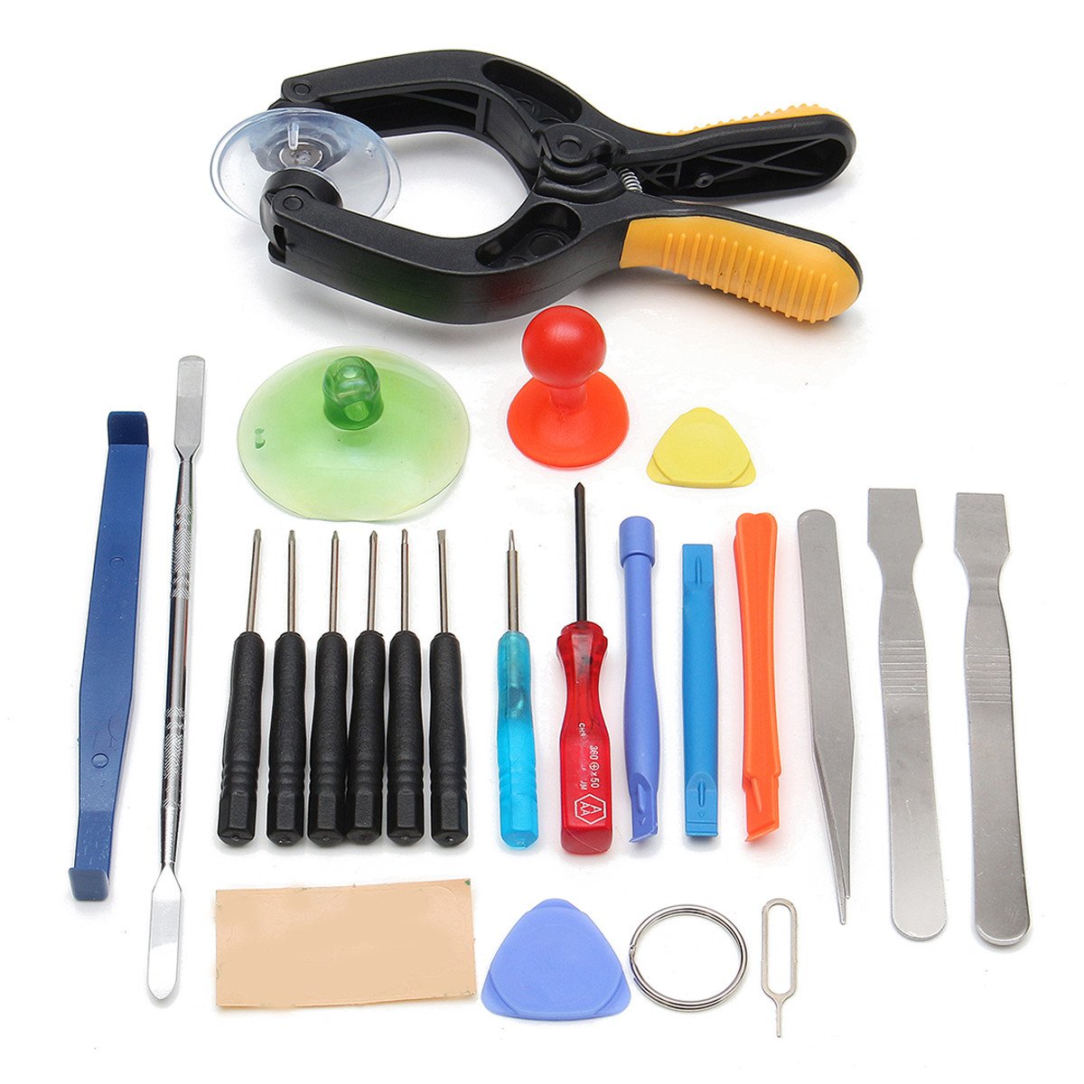 Generic 22 in 1 LCD Screen Opening Tool Plier Suction Cup Pry Spudger ...