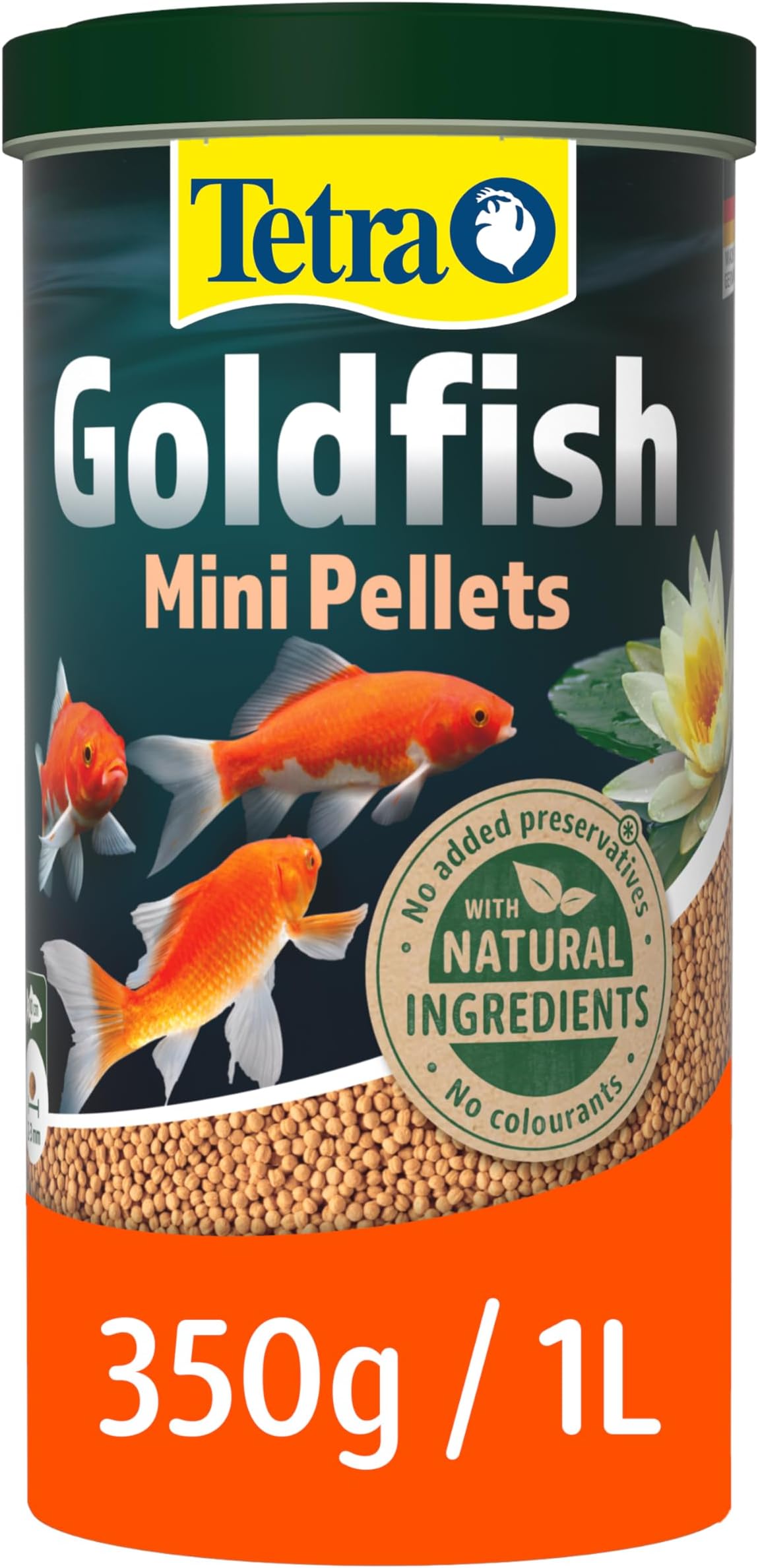 Tetra Pond Goldfish Mini Pellet Food, Complete Fish Food for All ...